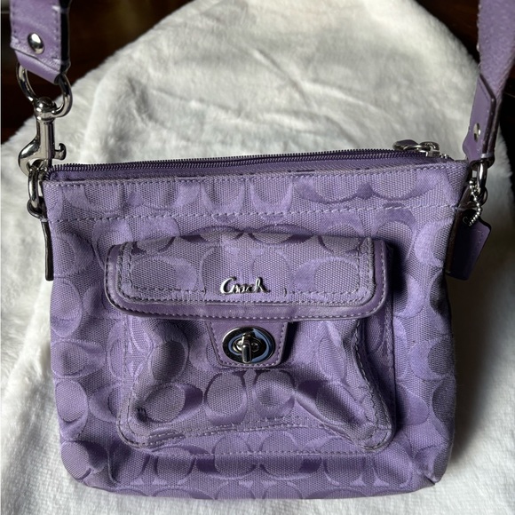 Coach | Bags | Coach Purple Crossbody Purse | Poshmark